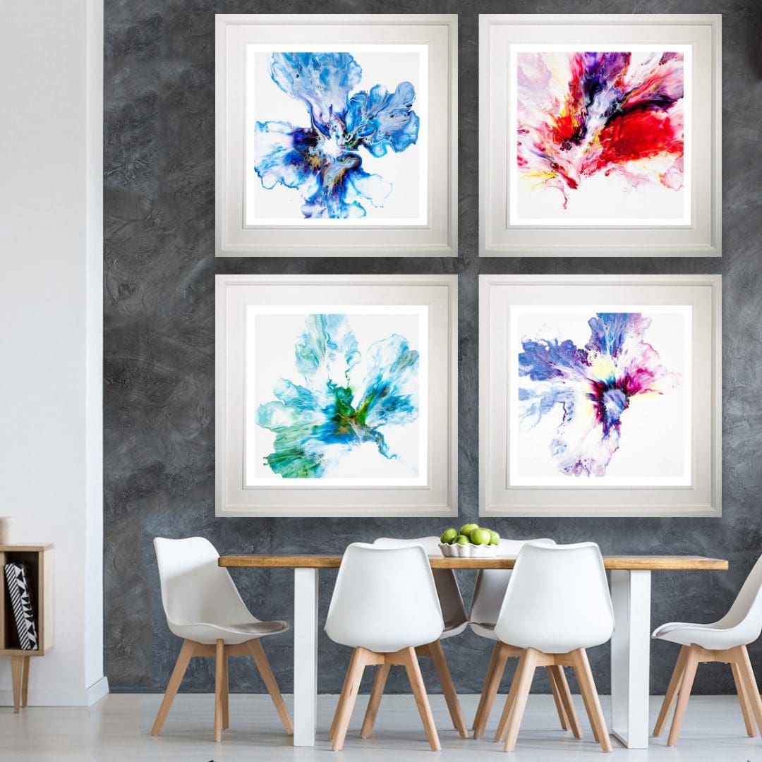 Beautifully Colourful Abstract Prints inspired by Flowers by Kathryn ...