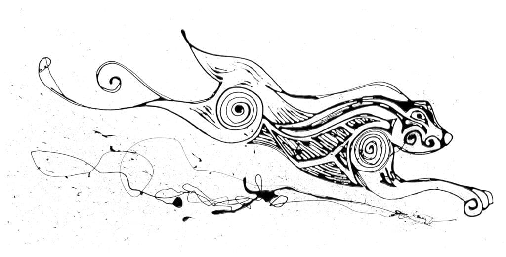 The Púca-Pooka - Irish Folklore Print, 74x43cm with Mount Options by ...