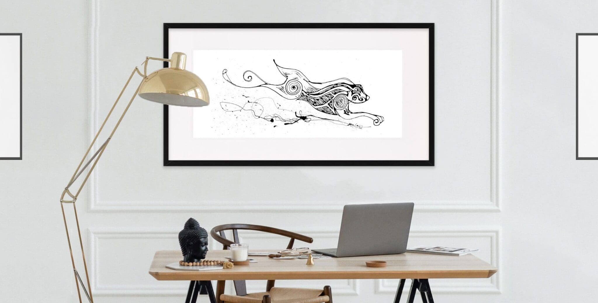 The Púca-Pooka - Irish Folklore Print, 74x43cm with Mount Options by ...