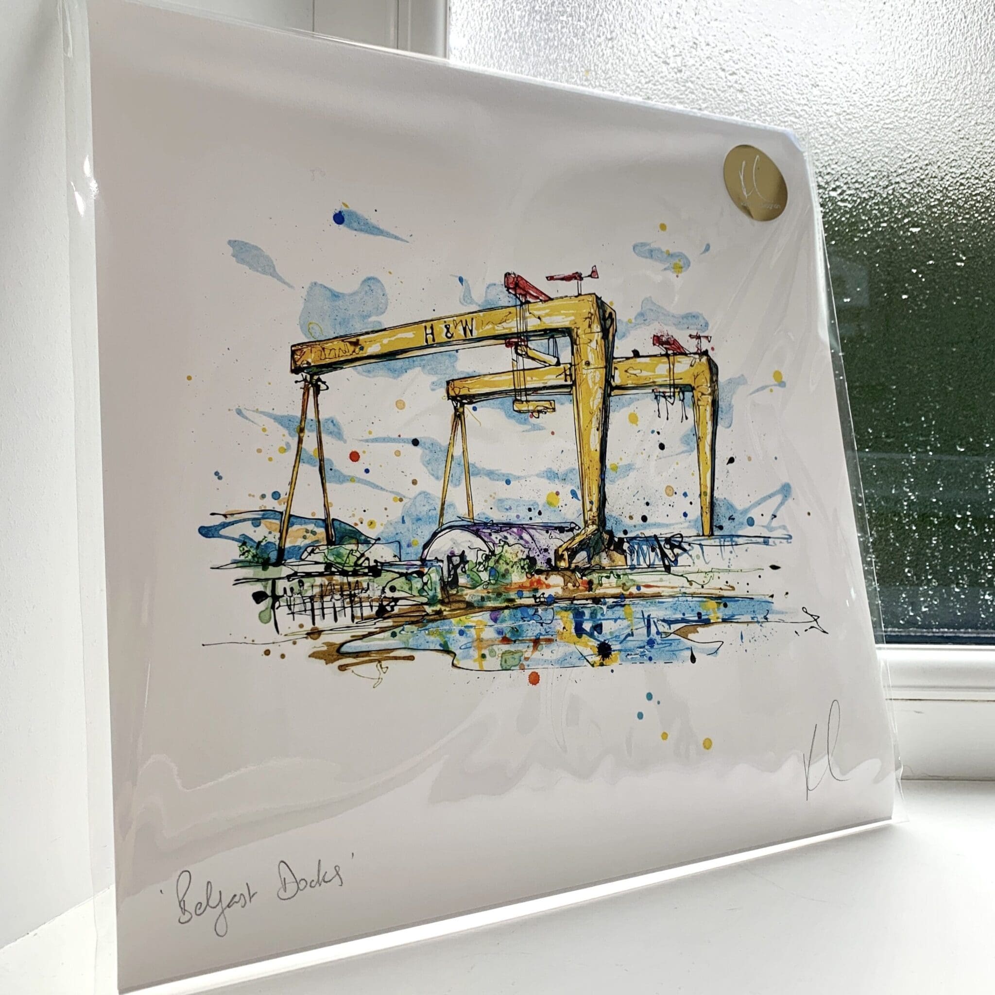 Belfast Docks - Northern Ireland Print with Size and Presentation ...